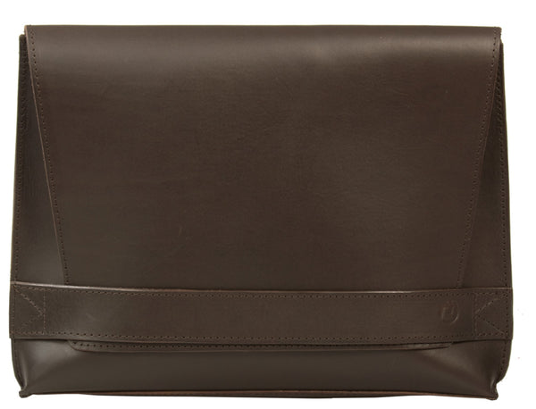 UBERBAG SIGNATURE MEN'S BROWN VEGETABLE TANNED LEATHER CLUTCH – uberbags
