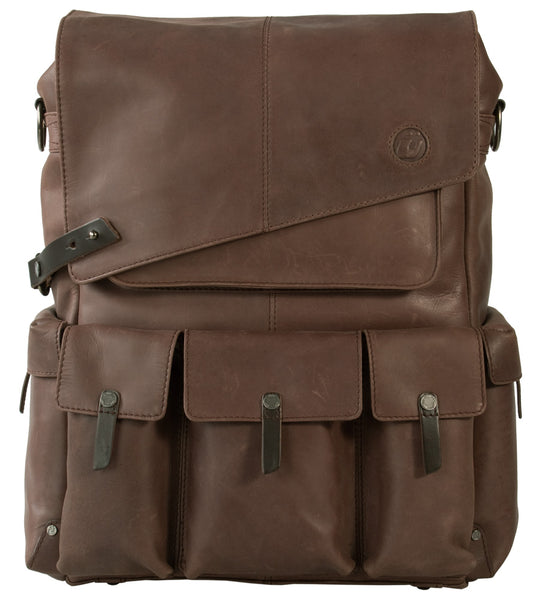 UBERBAG INSIGNIA BROWN LEATHER BACKPACK – uberbags
