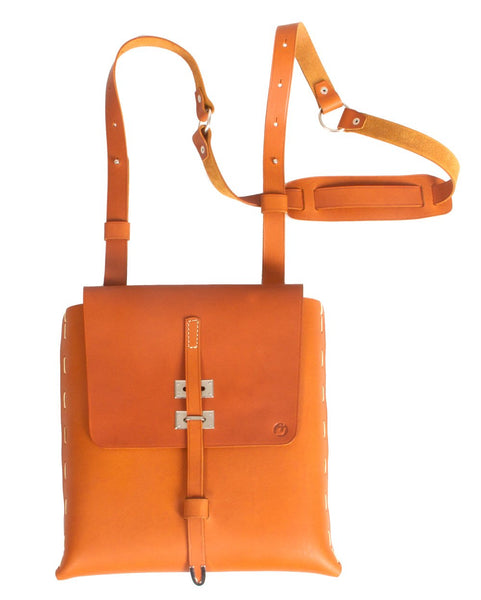 UBERBAG TRIBE TAN VEGETABLE TANNED LEATHER MESSENGER BAG – uberbags